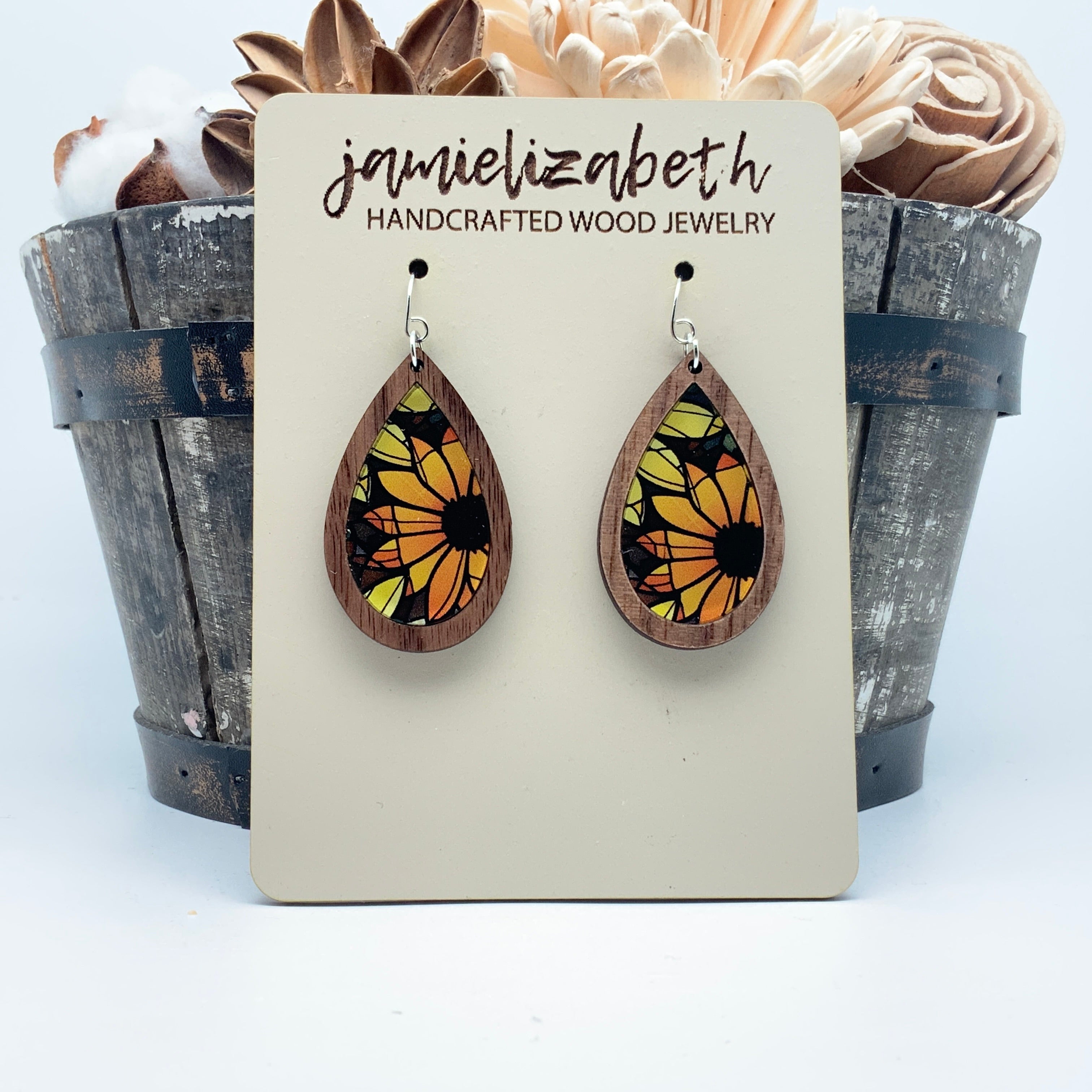 Limited 23 - Medium Sunflower Acrylic in Walnut – Jamielizabeth