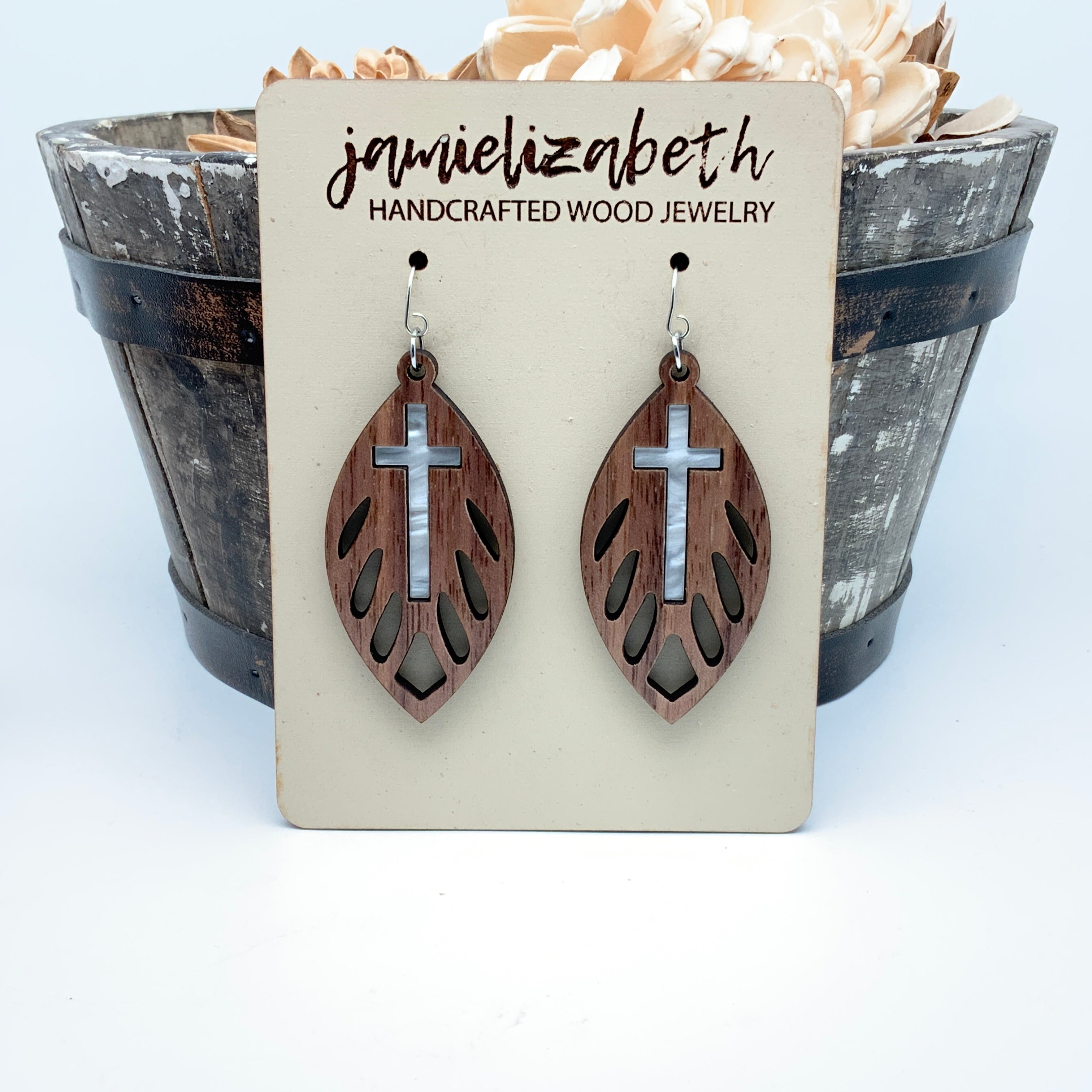 Pure White Cross Masterpiece - Earrings – Jamielizabeth