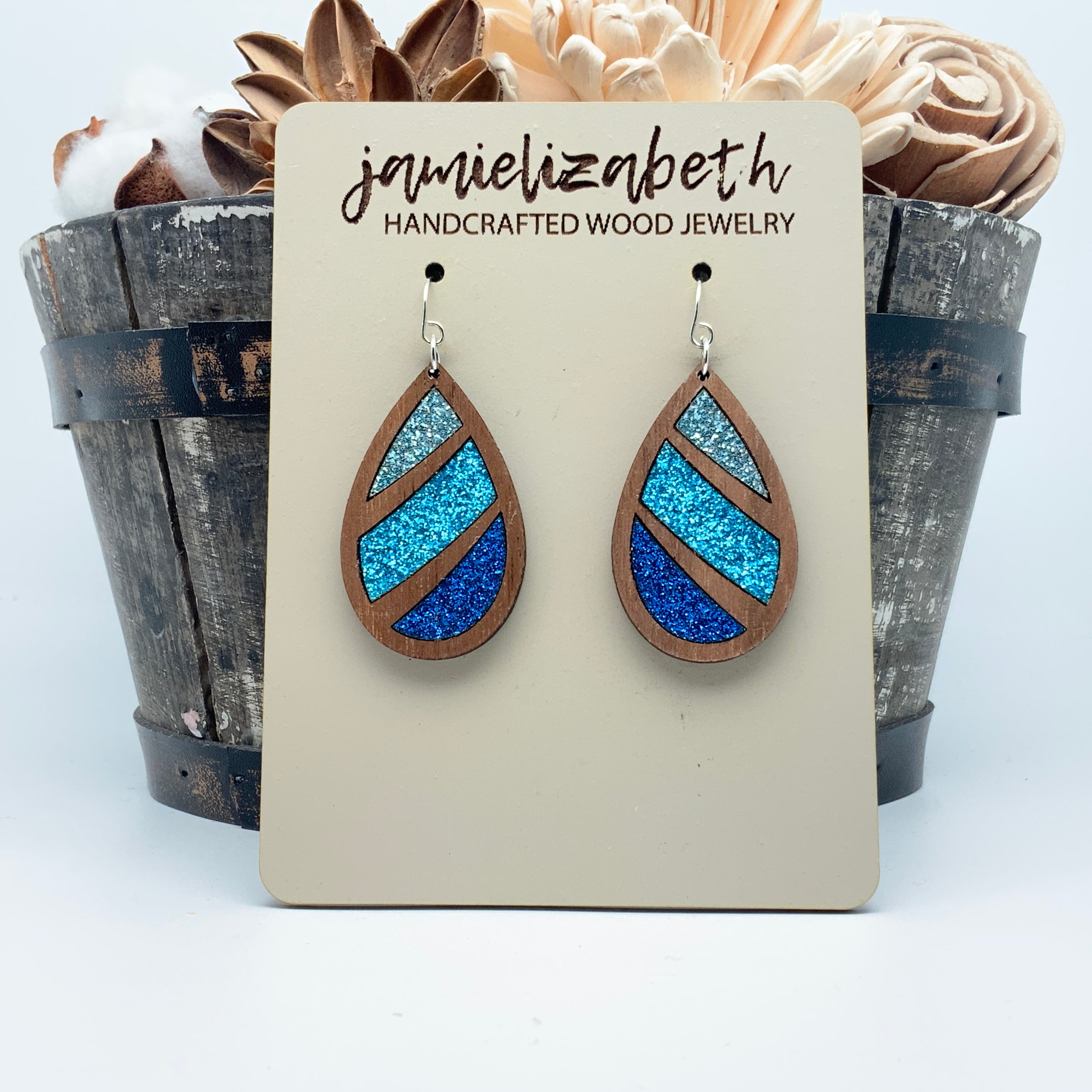 Limited 24 - Medium Blue Trifecta in Walnut – Jamielizabeth