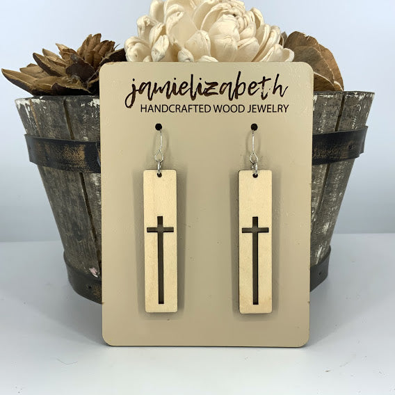 Classic Cross Cutout Earrings – Jamielizabeth