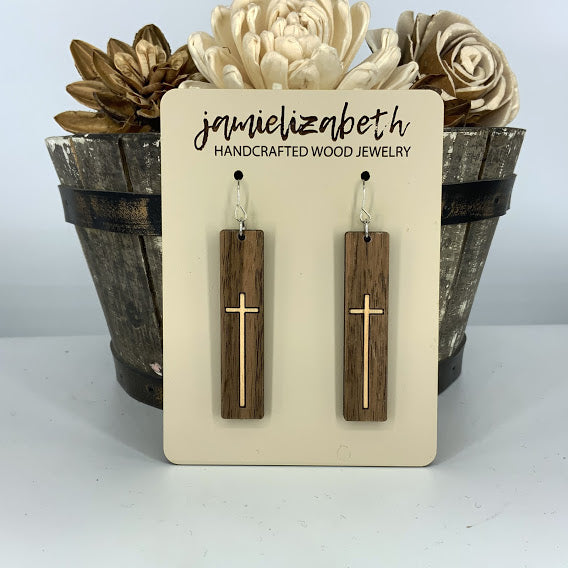 Walnut Bars inlaid with Maple Wood Crosses – Jamielizabeth