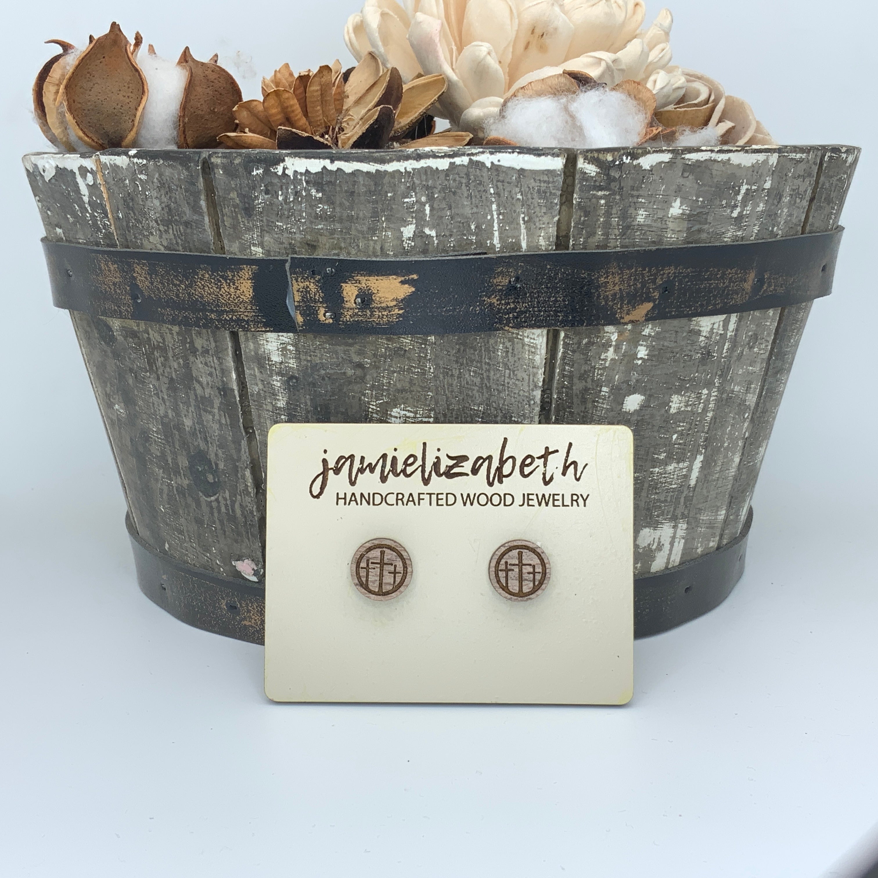 Triple Cross Studs – Jamielizabeth